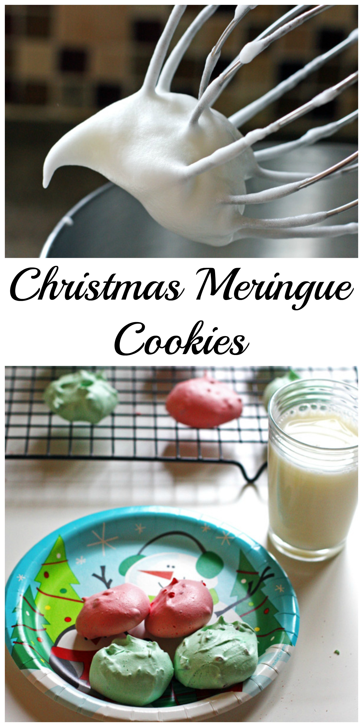 Christmas Meringue Cookies